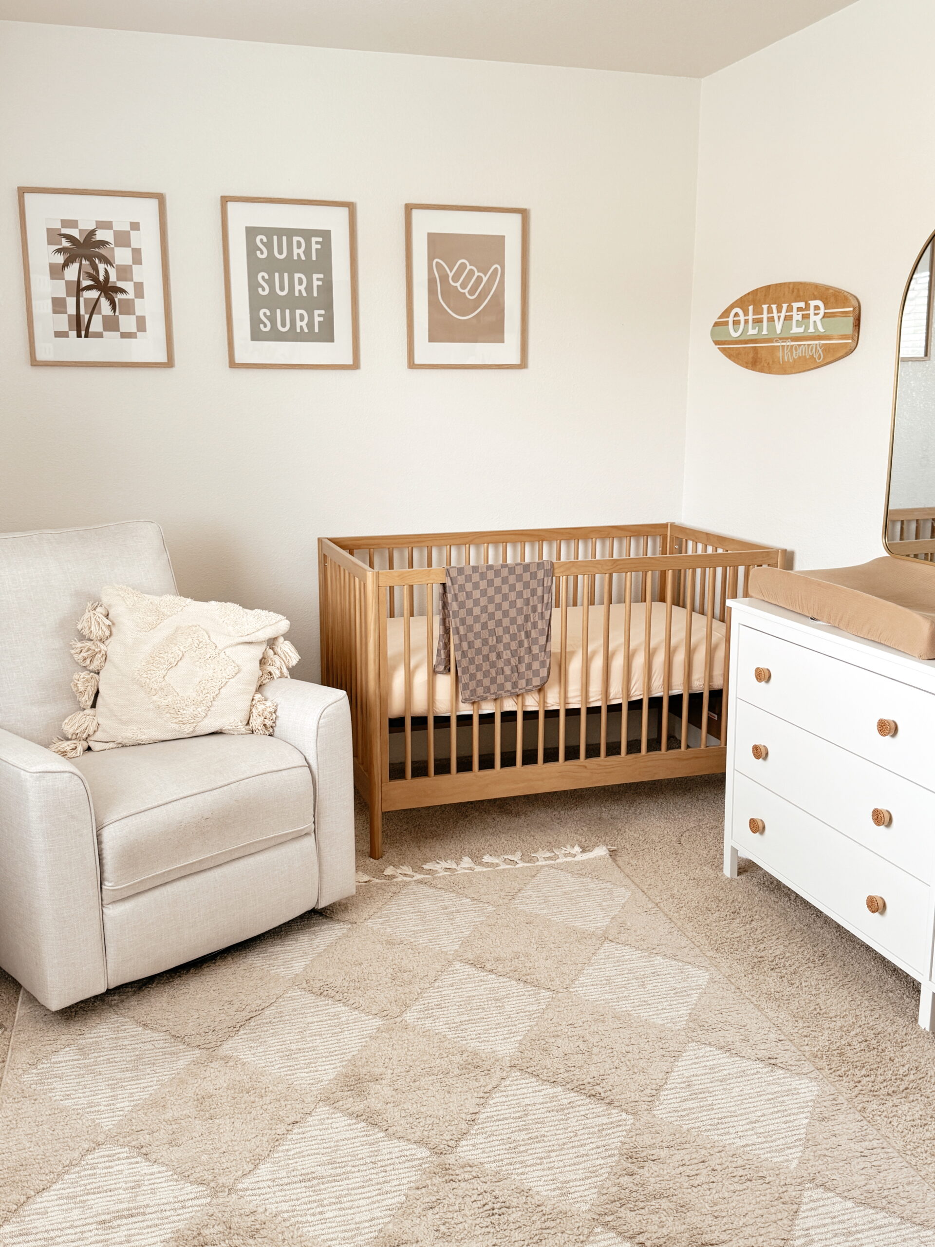 10 Ideas for a Neutral Surfer Nursery Theme for Boys - Nest & Bloom