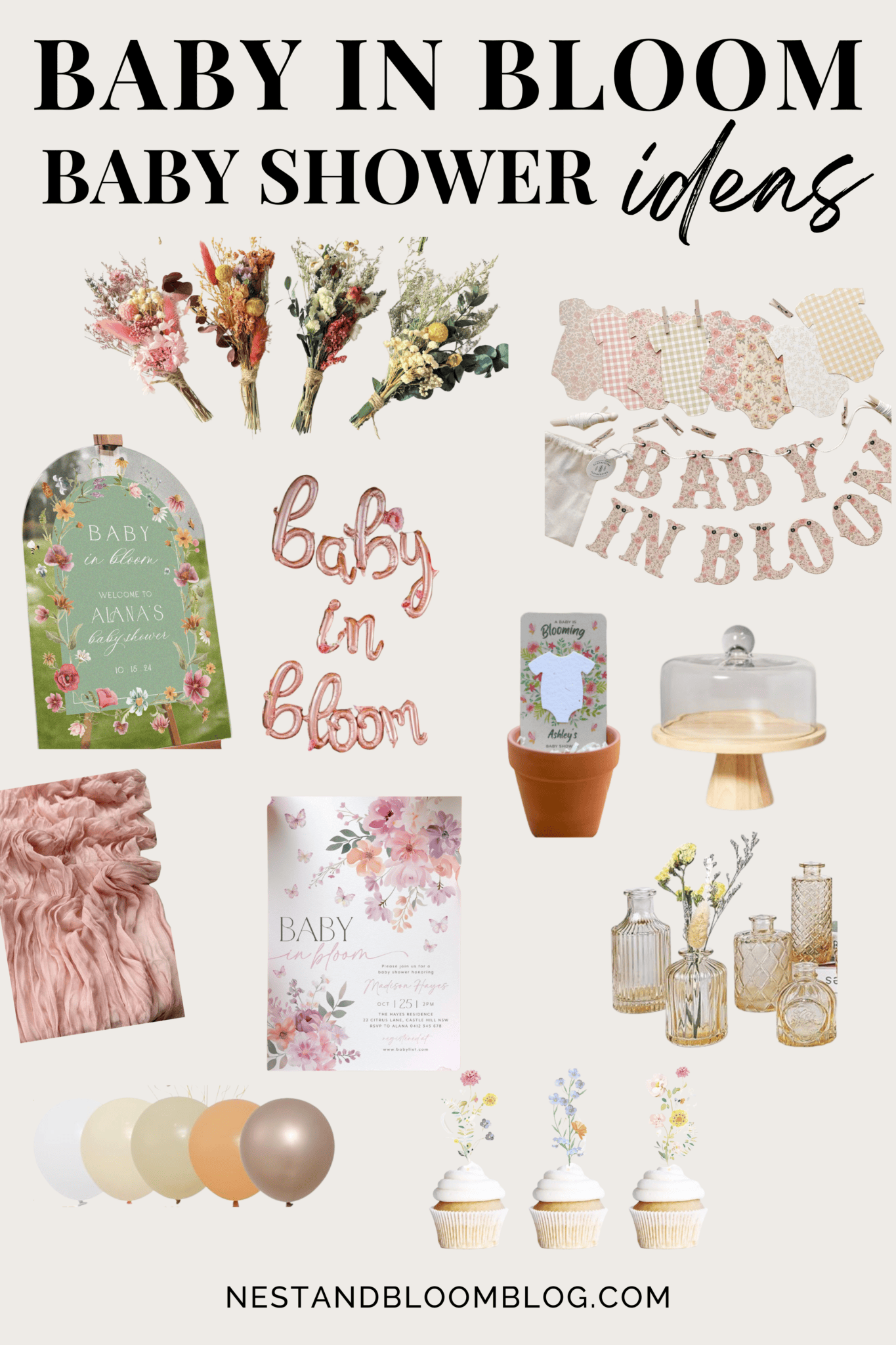 16 Must-See Baby in Bloom Baby Shower Ideas - Nest & Bloom